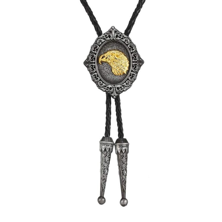Eagle Head Bolo Tie with Rope | 1,000+ Designs | Free Shipping!